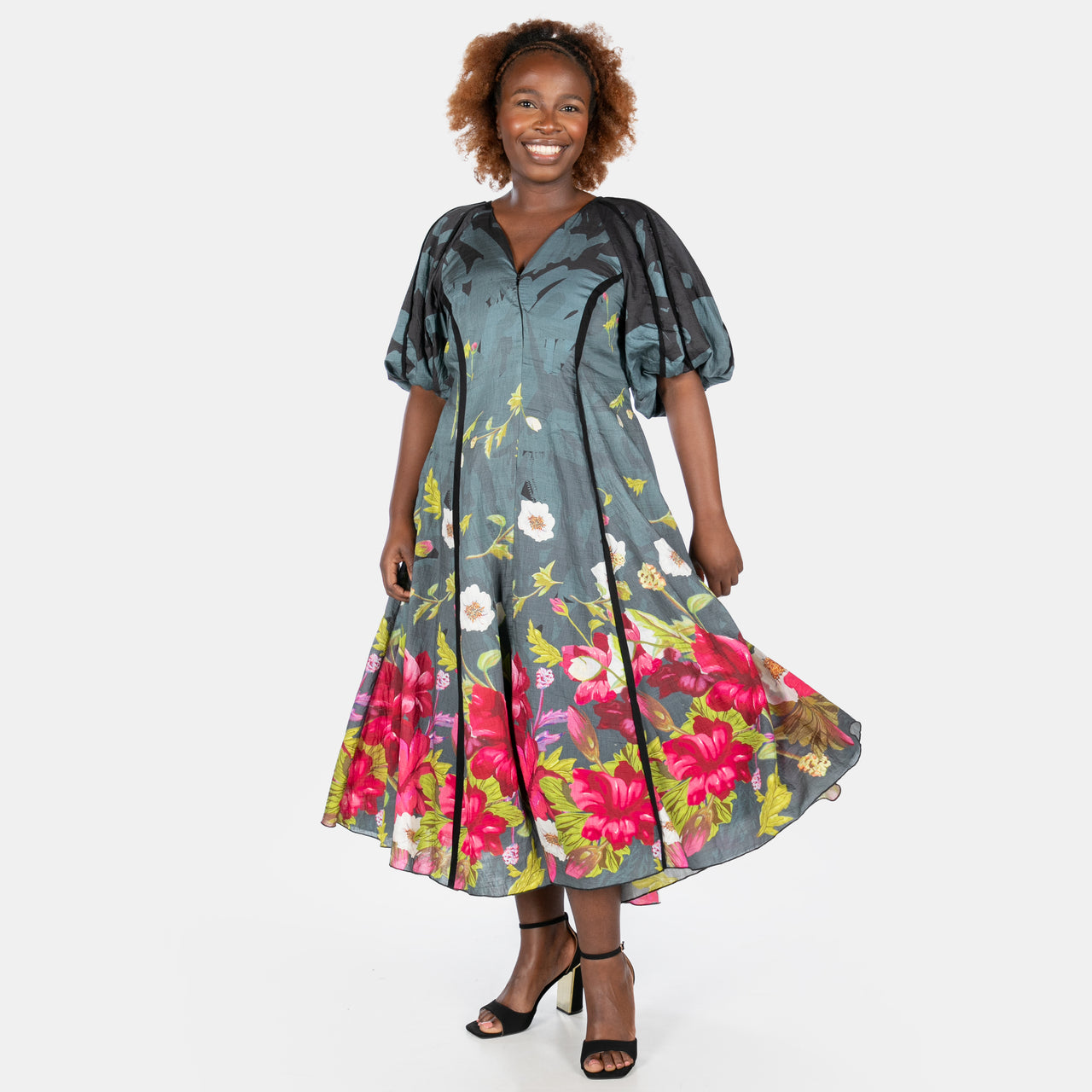 Ladies' Manza Dress - Charcoal – Big Blue