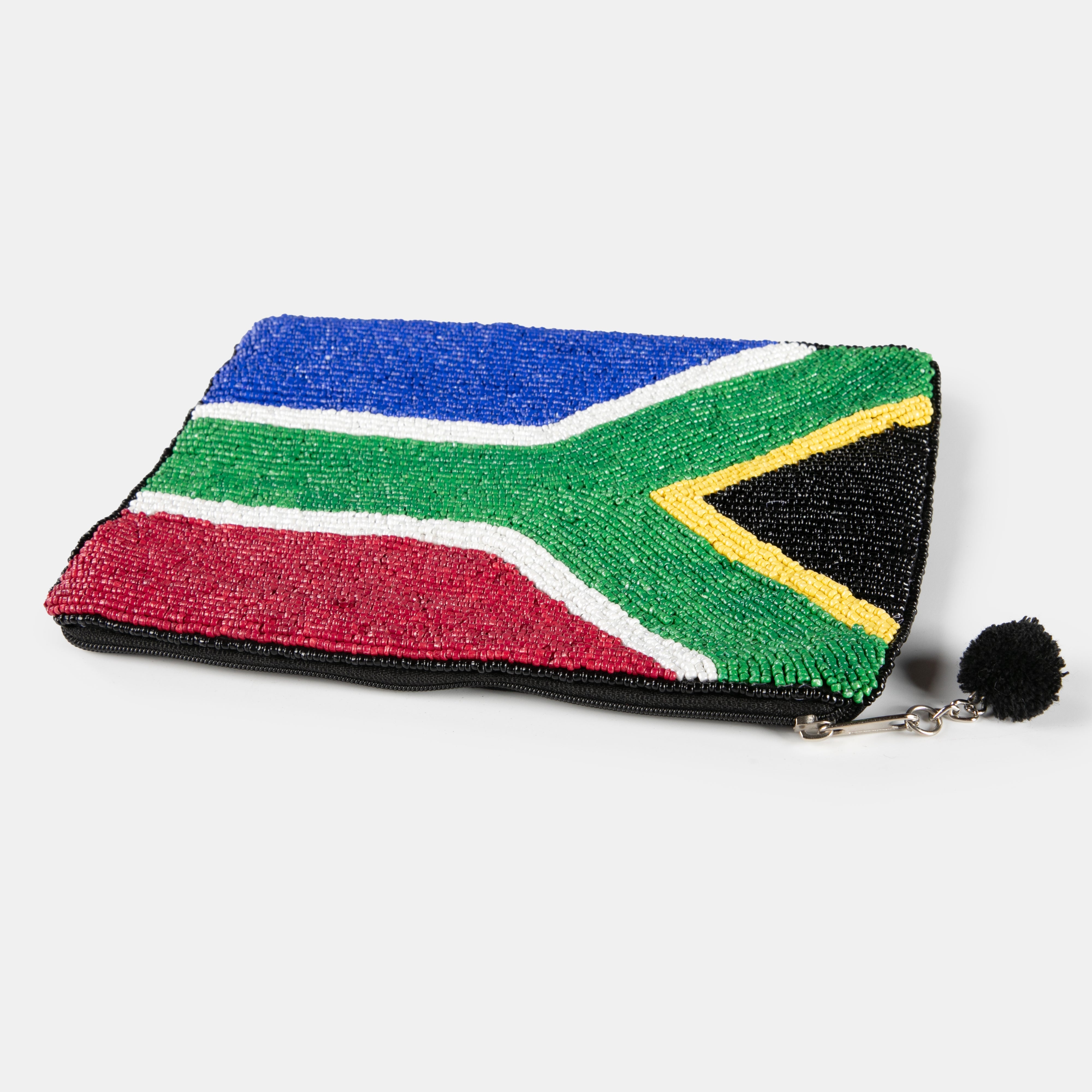 South African Flag Beaded Purse - Small – Big Blue